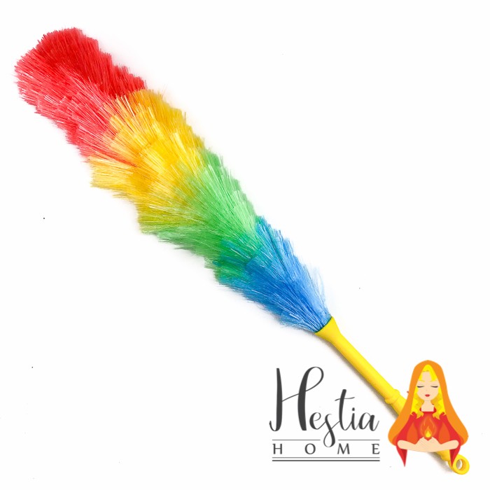 Jual Kemoceng Tali Rafia Duster Kemucing Sulak Rainbow Plastik | Shopee ...