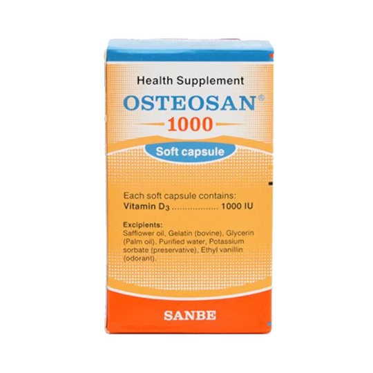Jual Osteosan 1000 Vitamin D 1000IU Vit D3 1000IU Vit D 1000 IU botol ...