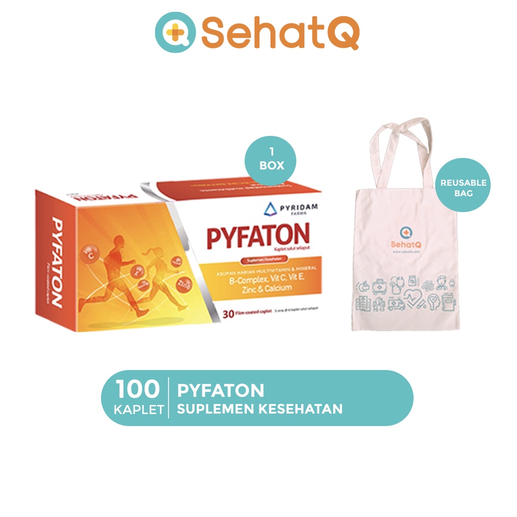 Jual Pyfaton Kaplet Suplemen Multivitamin dan Zinc (100 Kaplet ...