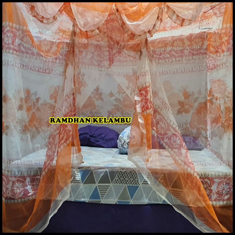 Jual Kelambu Nyamuk Motif Bunga Premium Jumbo 180x200 | Shopee Indonesia