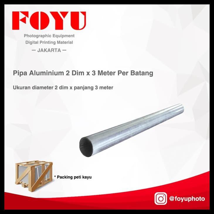 Jual Pipa Aluminium 2 Dim X 3 Meter Per Batang | Shopee Indonesia