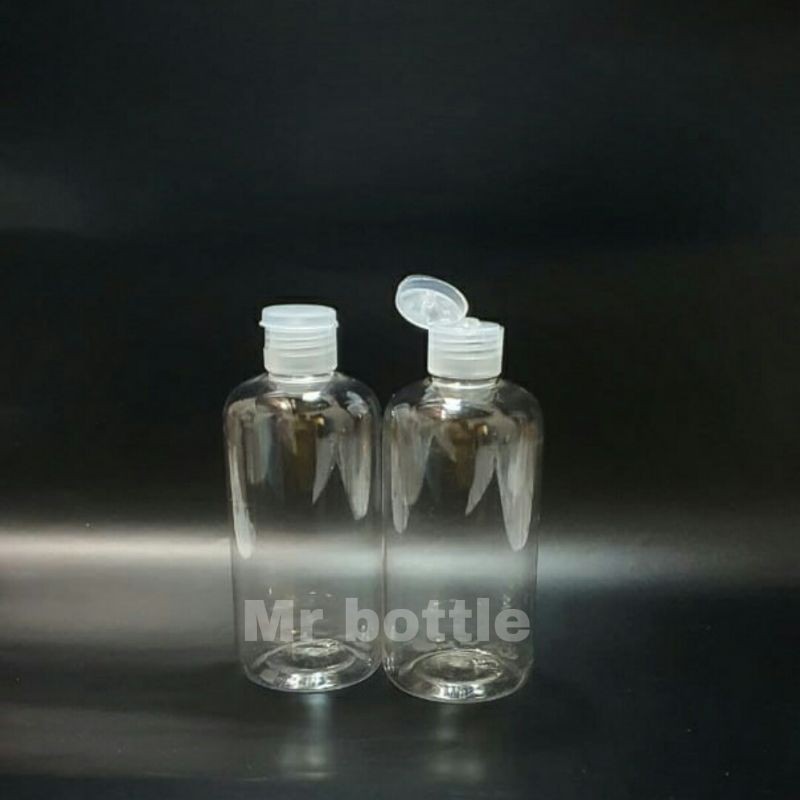 Jual Botol 300ml + Tutup Fliptop PET Bening Natural | 300 ml Wadah Kosong Isi Ulang Parfum Gel ...