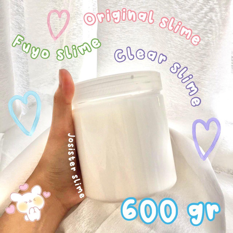 Jual SLIME ORIGINAL/SLIME FUYO/TOFU/CLEAR 500 GRAM | Shopee Indonesia