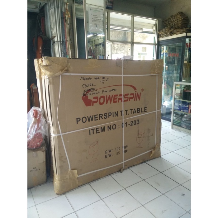 Jual Meja Ping Pong / tenis meja Powerspin 203 -jml | Shopee Indonesia