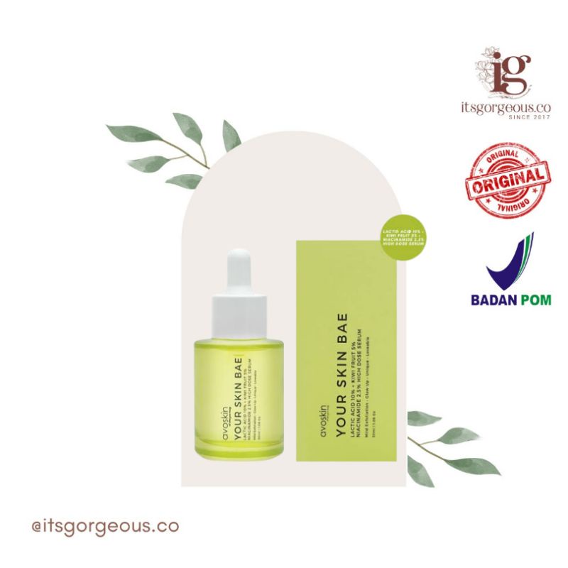 Jual AVOSKIN LACTIC ACID Your Skin Bae Lactic Acid 10% + Kiwi Fruit 5% ...
