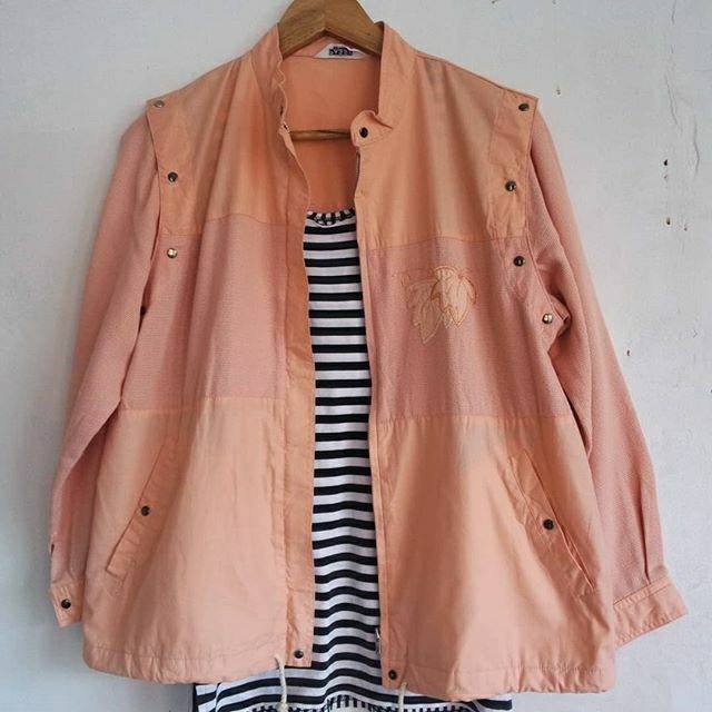 Jual Pink Peach Jacket | Shopee Indonesia