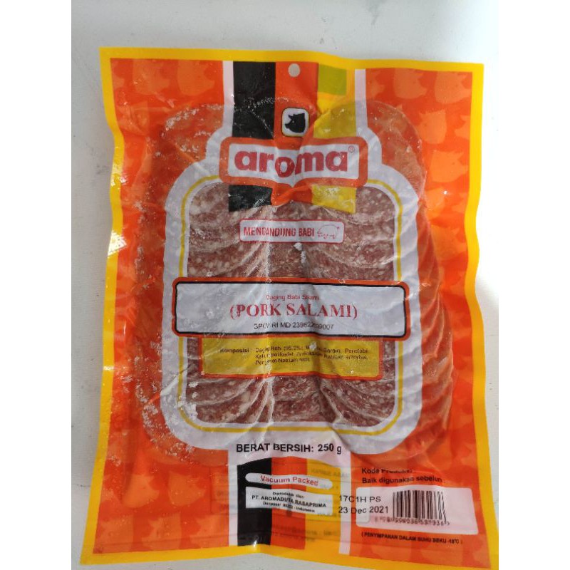 Jual Pork Salami 250gr 1000gr Aroma | Shopee Indonesia