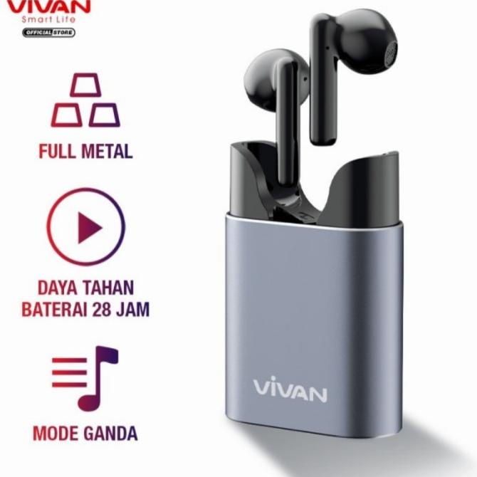 Jual Earphone Vivan Life 100 Tws Headset Bluetooth True Wireless ...