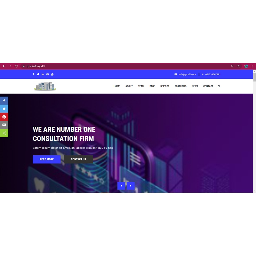 Jual WEBSITE COMPANY PROFILE - Fitur Lengkap - Aplikasi Berbasis Web ...