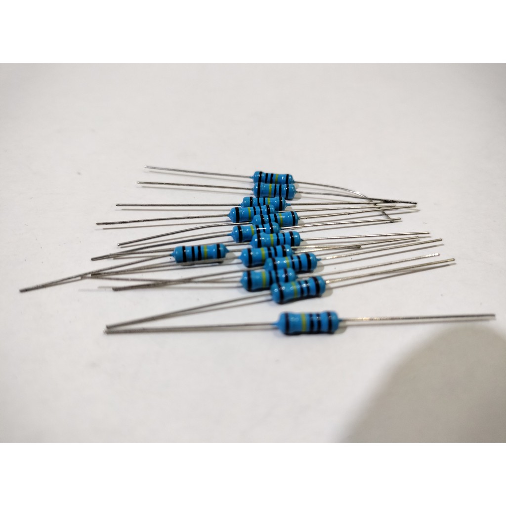 Jual RESISTOR BIRU METAL FILM UKURAN 1M OHM 1/2W DS | Shopee Indonesia