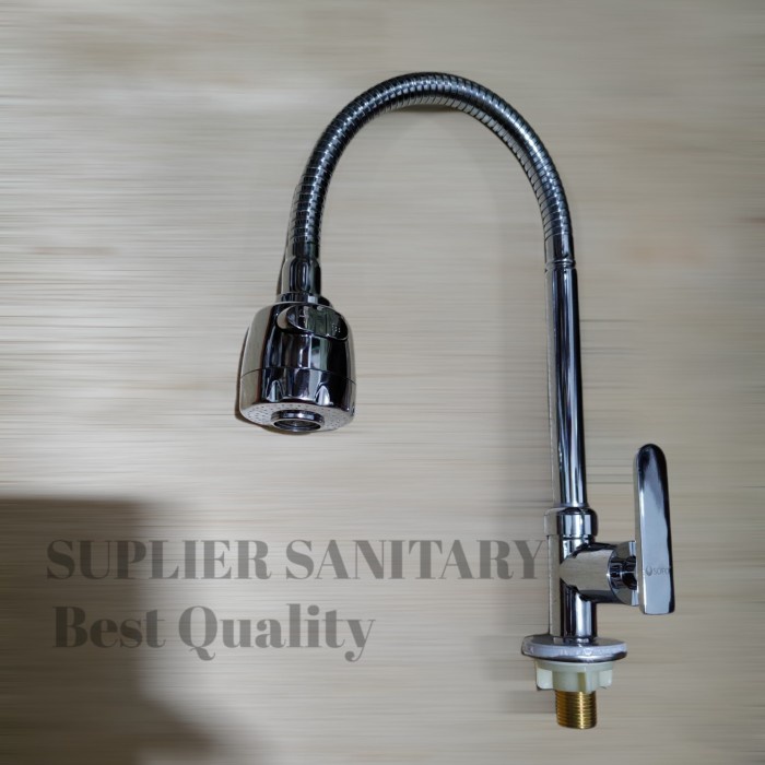 Jual new kran wastafel meja/kran cuci piring tanam/kran angsa/keran air | Shopee Indonesia