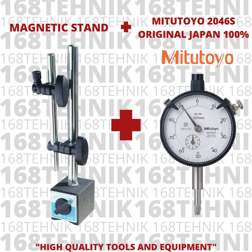 Jual Magnetic Stand Dial Indicator Mitutoyo 2046s Shopee Indonesia
