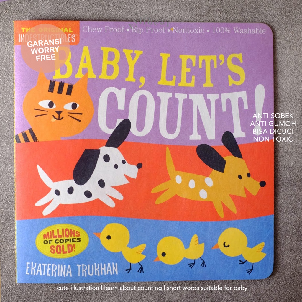 Jual INDESTRUCTIBLES Buku Anti Sobek - BABY LET'S COUNT - Xylibear ...