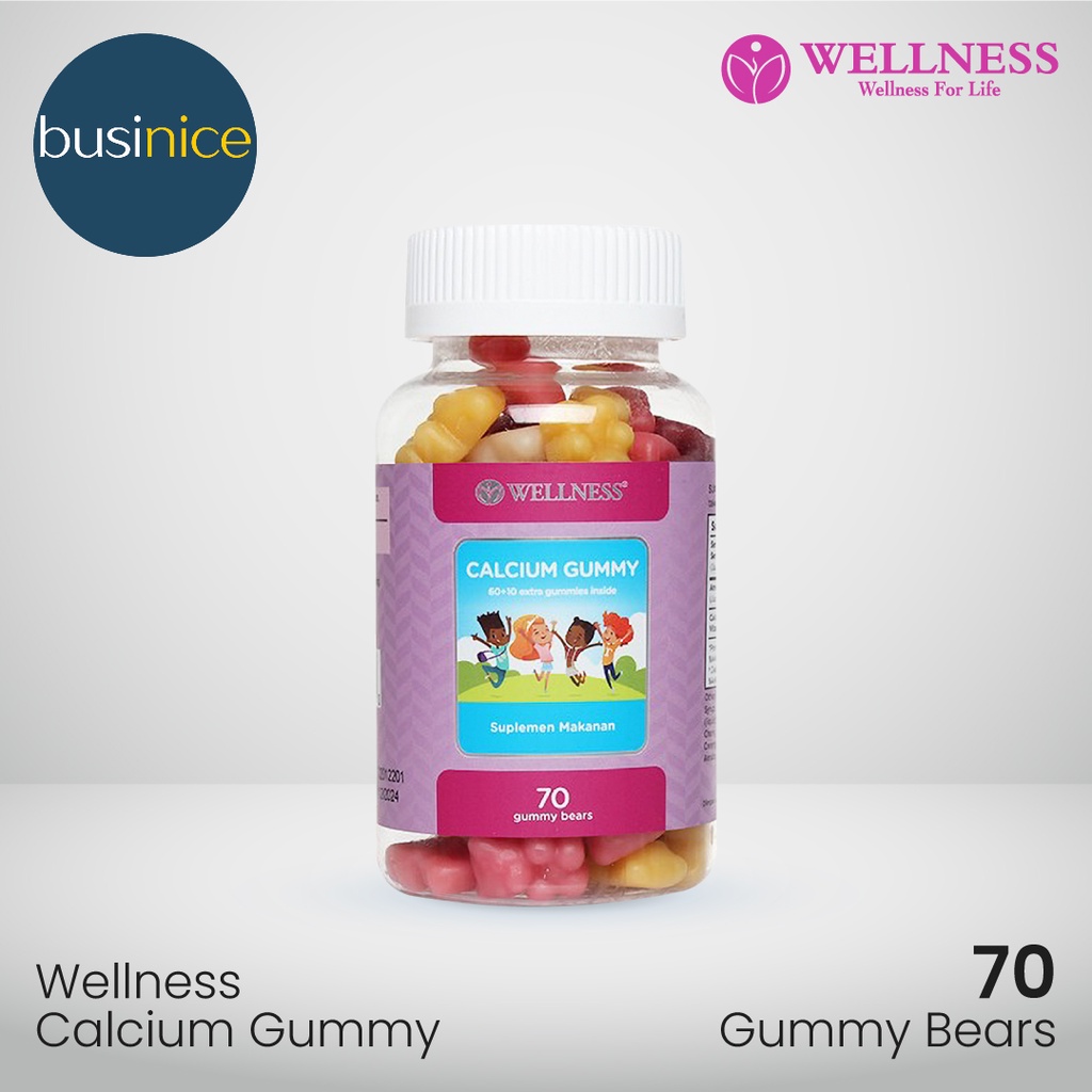 Jual Wellness Calcium Gummy 70 Gummy Bears Kalsium Anak | Shopee Indonesia