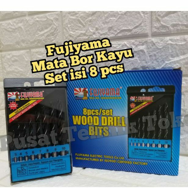 Jual MATA BOR KAYU FUJIYAMA 1 SET - MATA BOR KAYU SET ISI 8 - MATA BOR ...