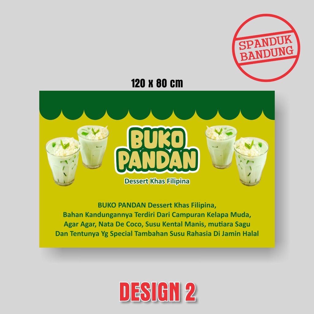Jual spanduk buko pandan / banner buko pandan / spanduk banner buko ...