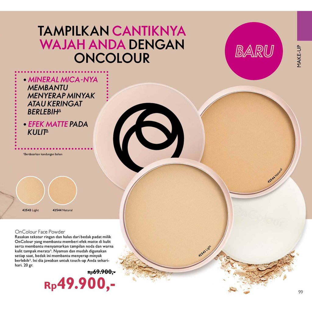 Jual Bedak Face Powder On Colour [ Kemasan Original dan Kemasan Bloom ...