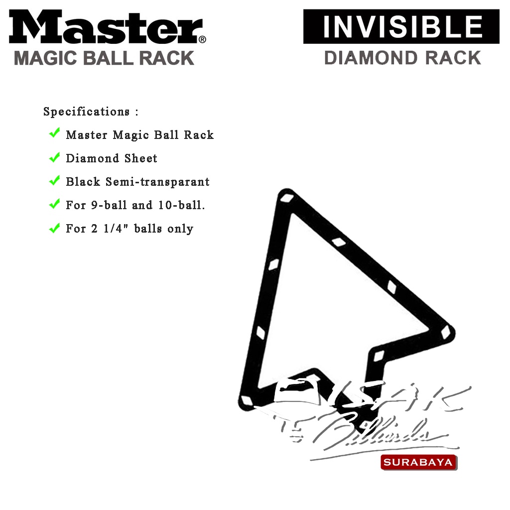 Jual Magic Billiard Ball Rack Pro - Rak Bola Biliar Plastik Bola 8 & 9 ...