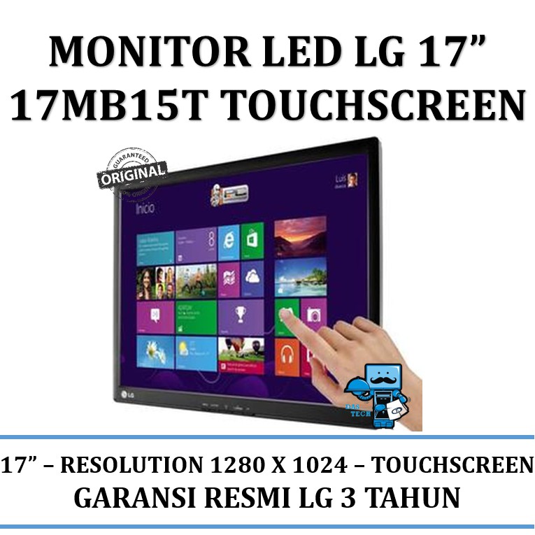 Jual Monitor LED LG 17MB15T 17MB15TC Touch Screen 17inch - Original ...