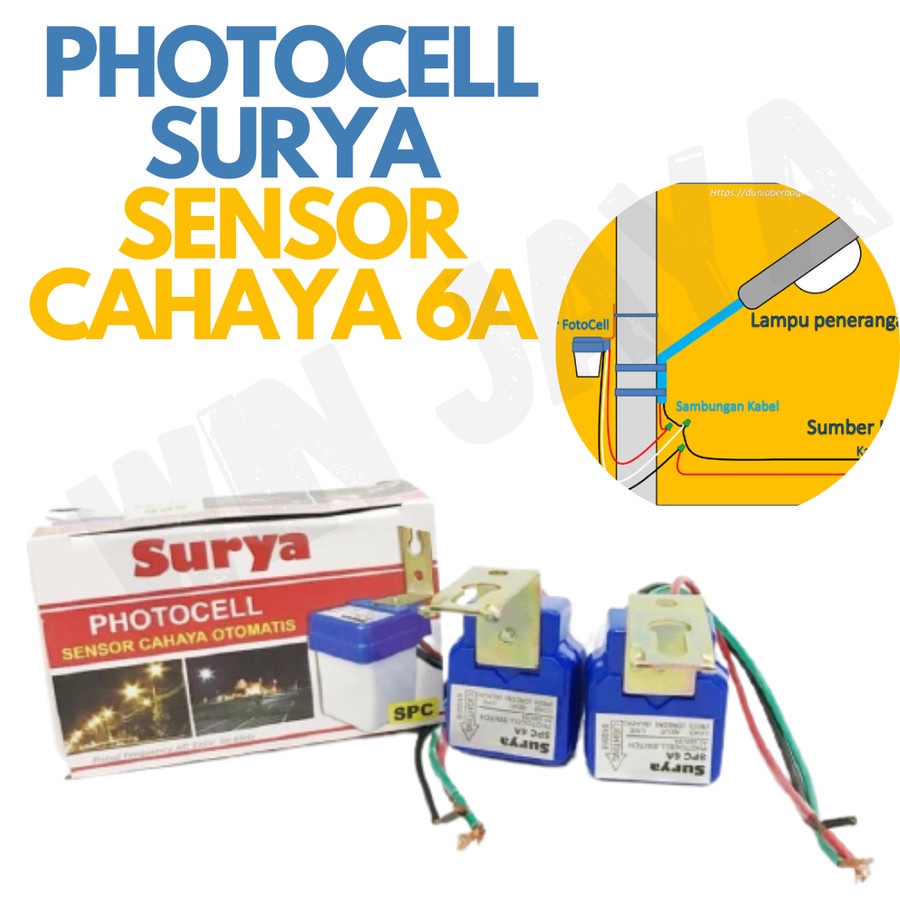Jual PHOTOCELL SENSOR CAHAYA SURYA SPC-111 6A SENSOR CAHAYA OTOMATIS ...