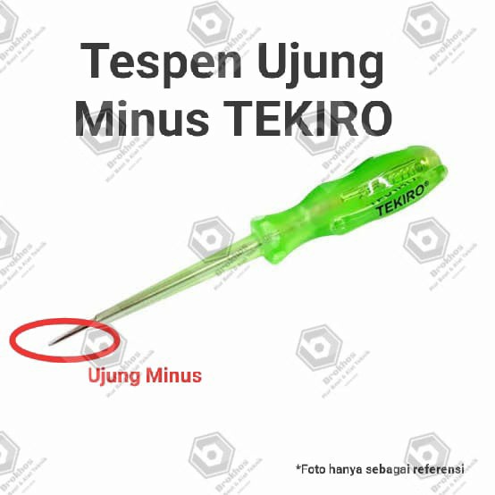 Jual TESPEN TEST PEN AC TESTER SCREWDRIVER UJUNG MINUS - TEKIRO ...