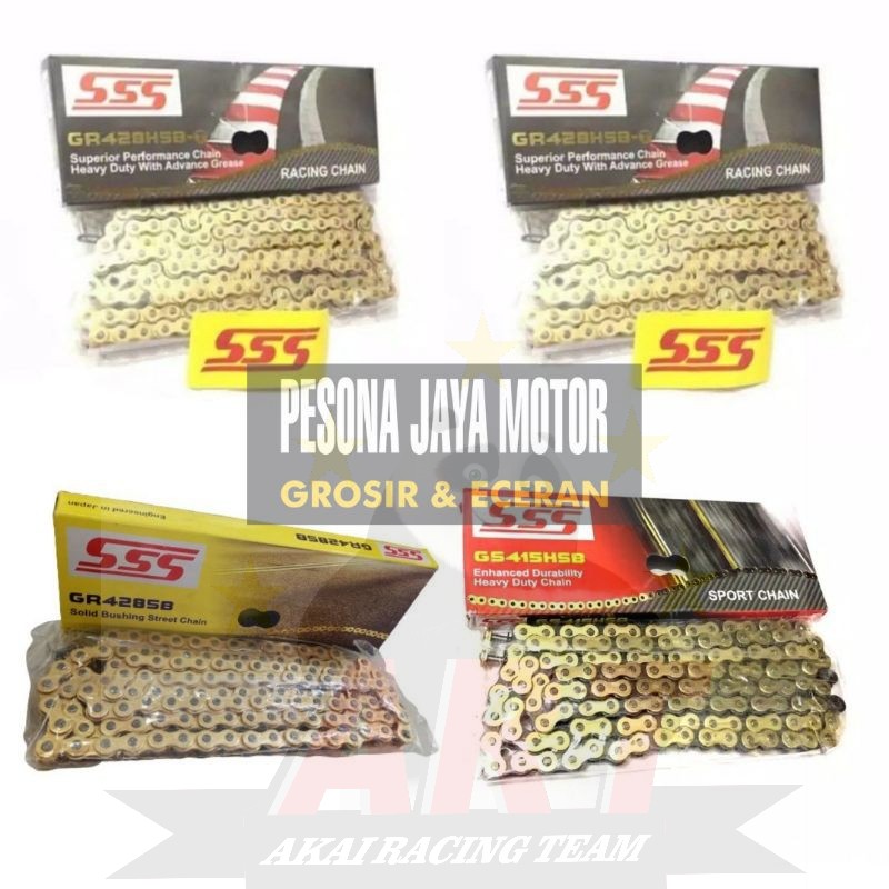 Jual Rantai SSS Gold 428,415 -130,140 SB,HSB,HSBT Original Impor ...