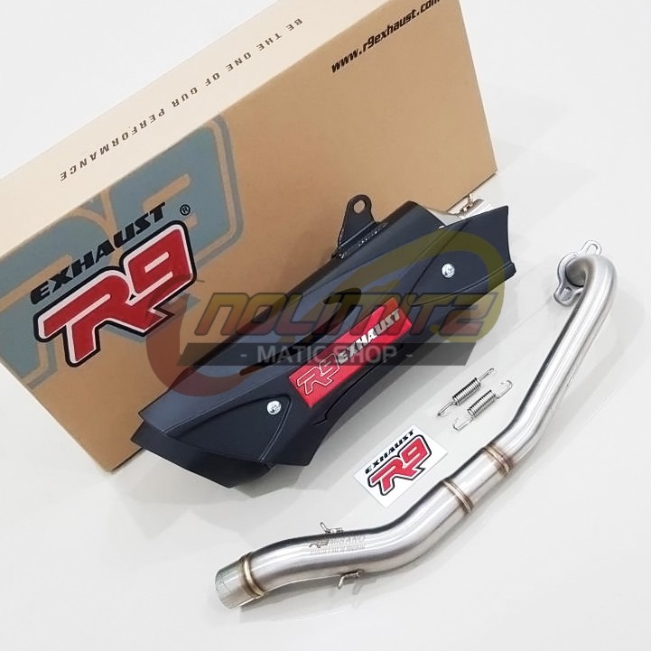 Jual Knalpot Racing R9 Misano Full System FREE DB Killer Yamaha NMAX ...