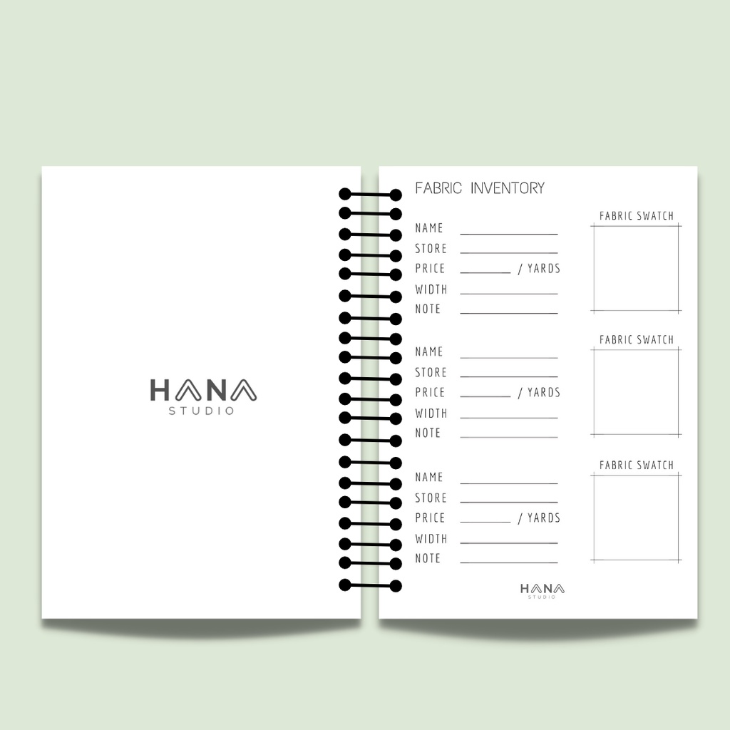 Jual Isi Binder Fabric Inventory Template A5 Fashion Designer | Shopee ...