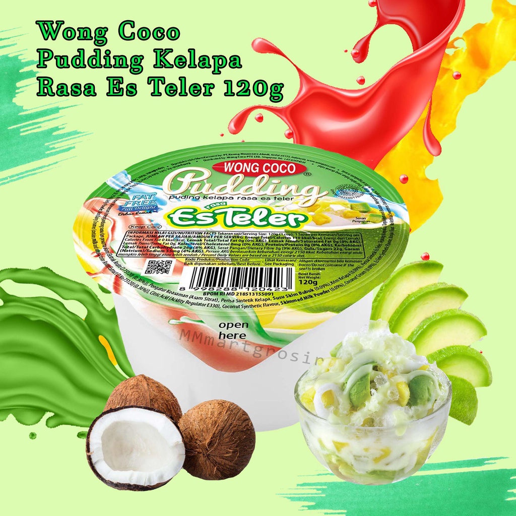 Jual Wong Coco / Pudding Kelapa / Rasa Es Teler / 120g | Shopee Indonesia
