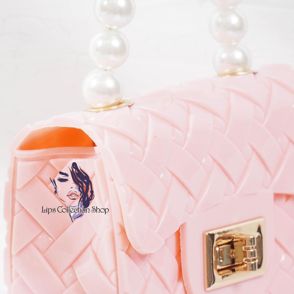 Jual Tas Mini Jelly Anyam Pearl | Tas Jelly Mutiara Mini Anyam | Tas ...
