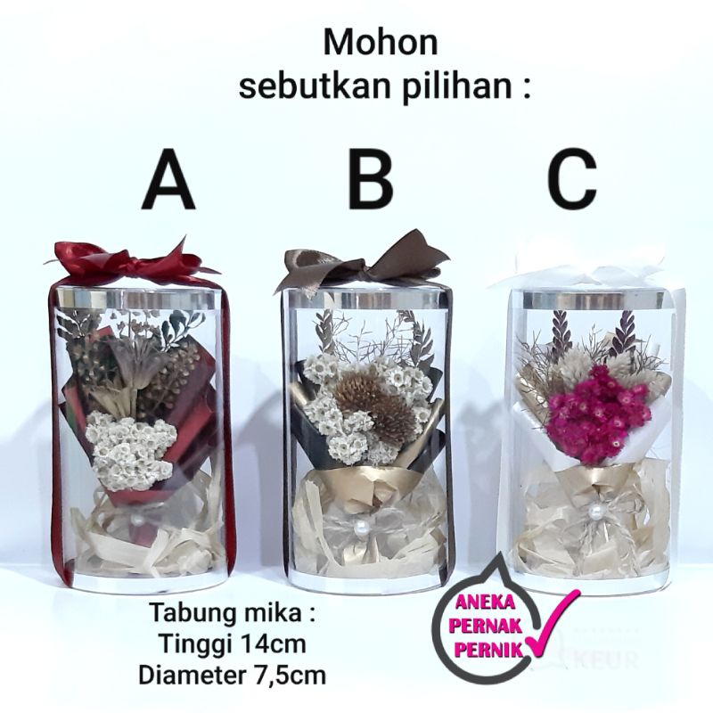Jual Buket Mini Cantik dalam Tabung Mika | Shopee Indonesia