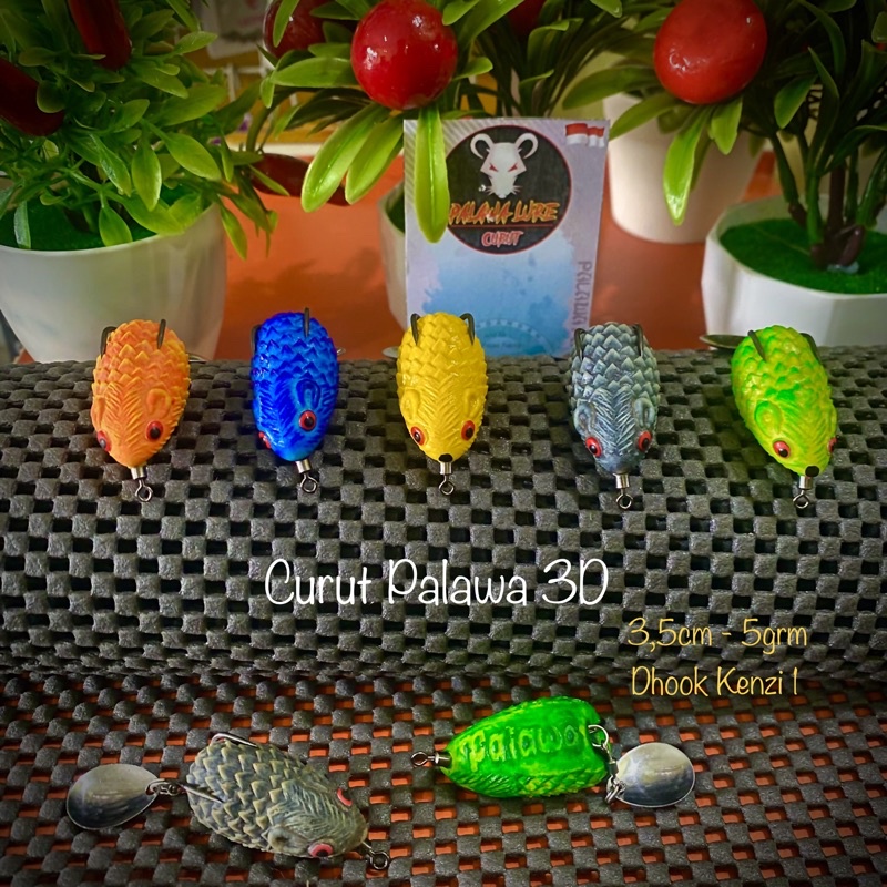 Jual SoftFrog / Soft Frog Curut palawa 3D lure Gabus | Shopee Indonesia