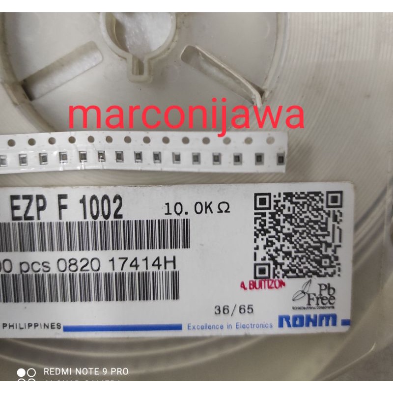 Jual resistor smd 1002 10K ohm 0805 | Shopee Indonesia