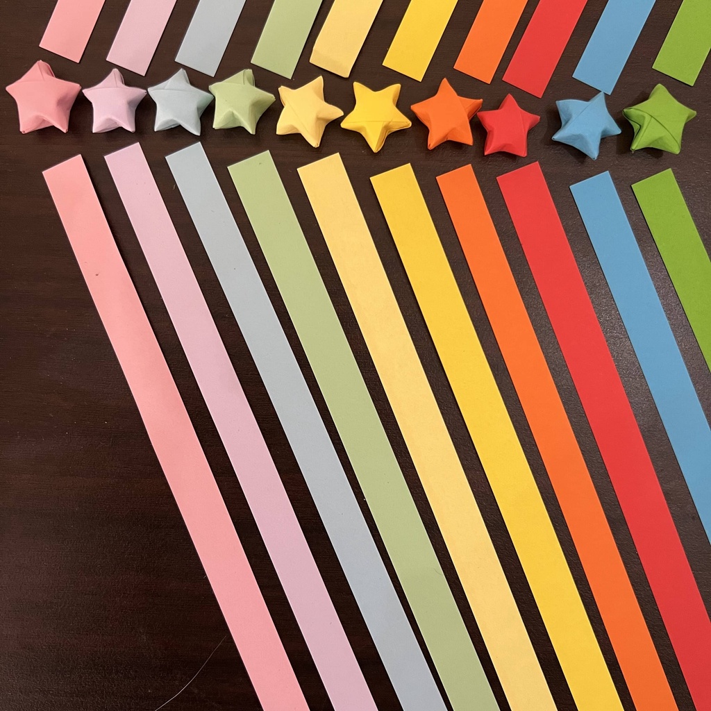 Jual Kertas Bintang Lucky Star paper Full Colour quilling quiling ...