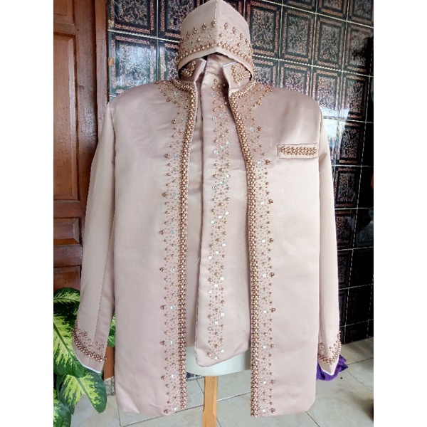 Jual Beskap Basofi Bahan Bridal Warna Moca || warna dan ukuran bisa ...