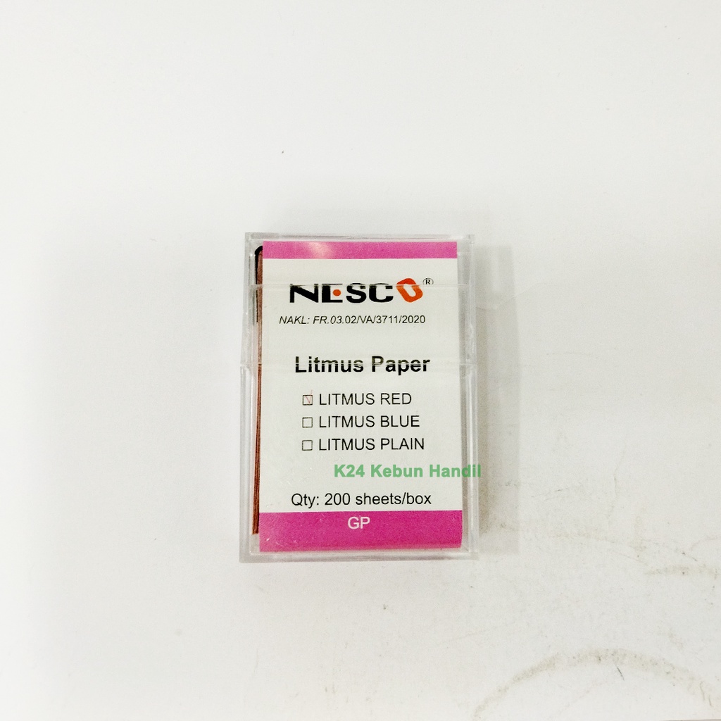 Jual KERTAS LAKMUS MERAH NESCO | Kertas Litmus | Shopee Indonesia