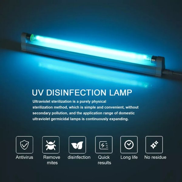 Jual Lampu UV T5 Ultraviolet Sterilizer Menghapus Virus Bakteri Penyakit 8W DHW | Shopee Indonesia