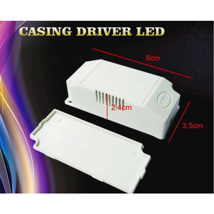 Jual Box Casing Plastik for LED Driver Tipe C Ukuran 8 x 3,5 x 2,4 cm ...