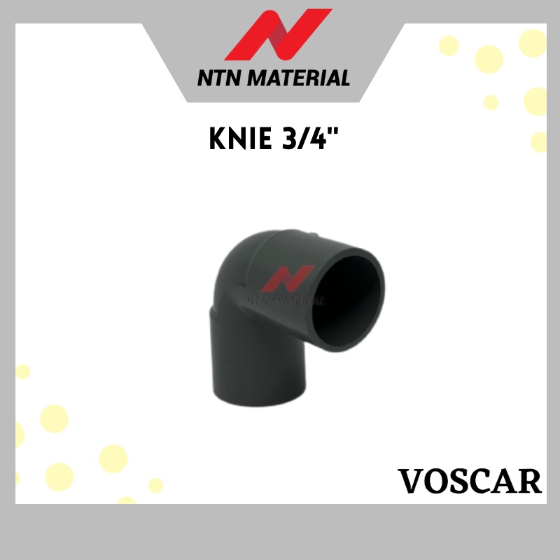 Jual Knie/Knee/Elbow/Keni Polos D Voscar 3/4" inch Fitting Pipa PVC | Shopee Indonesia
