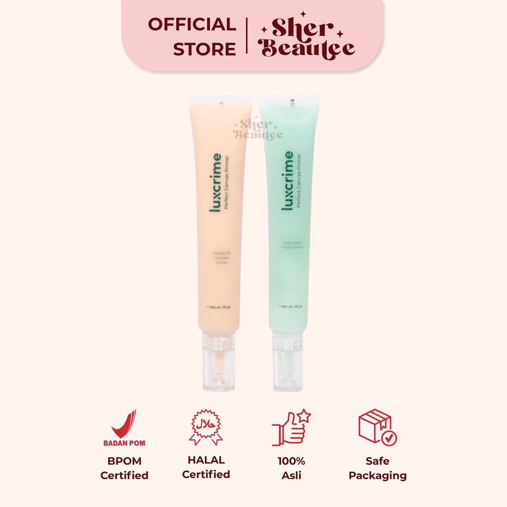 Jual Luxcrime Perfect Canvas Primer Mattifying Poreless | Hydro Blur ...