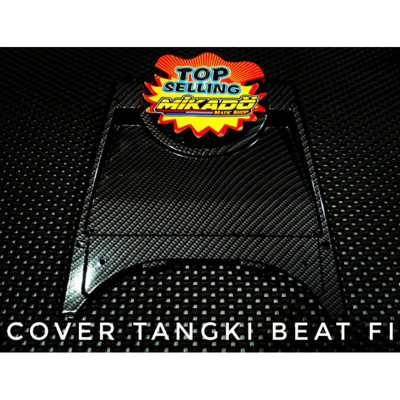 Jual cover tangki beat fi injeksi karbon carbon tutup penutup bahan ori ...