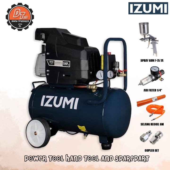 Jual Izumi DD 1024 Kompresor 1 HP 24 L/ Air Direct Compresor Angin 1pk ...