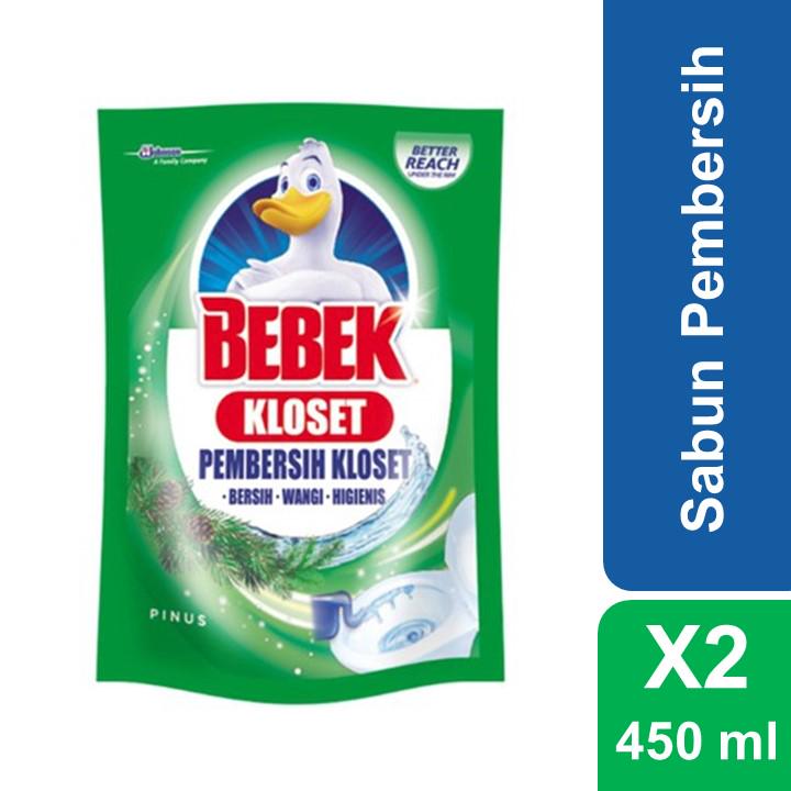 Jual Bebek Kloset Pembersih Kloset Pinus Pouch 450 ml x2 | Shopee Indonesia