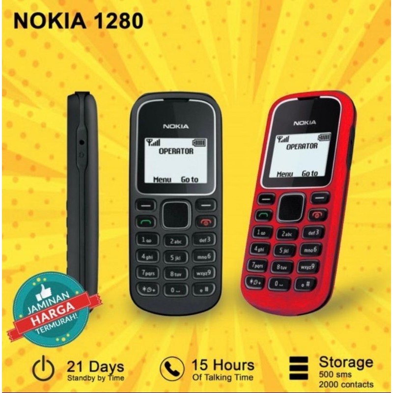 Jual Nokia 1280 FullSet Hp Nokia Jadul | Shopee Indonesia