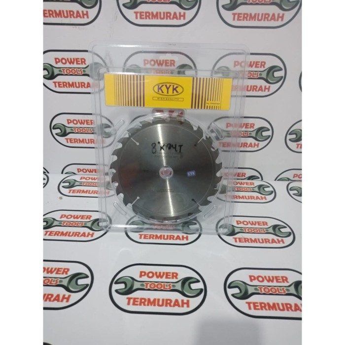 Jual MATA GERGAJI KAYU 8"X24T TIPIS CIRCULAR SAW BLADE MATA CIRCULAR KYK | Shopee Indonesia
