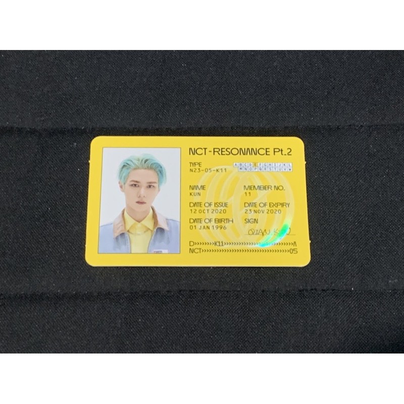 Jual id card pc kun resonance pt2 departure idc nct | Shopee Indonesia