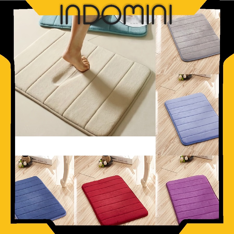 Jual INDOMINI (40×60cm) Keset kaki Anti Slip Bahan Memory Foam Menyerap ...