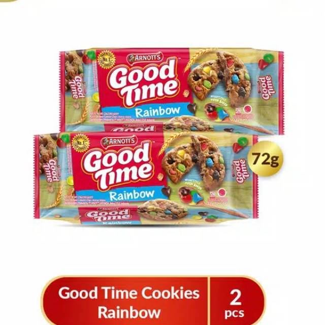 Jual Good Time Cookies Rainbow Murah (Harga Per 2 Pcs) | Shopee Indonesia