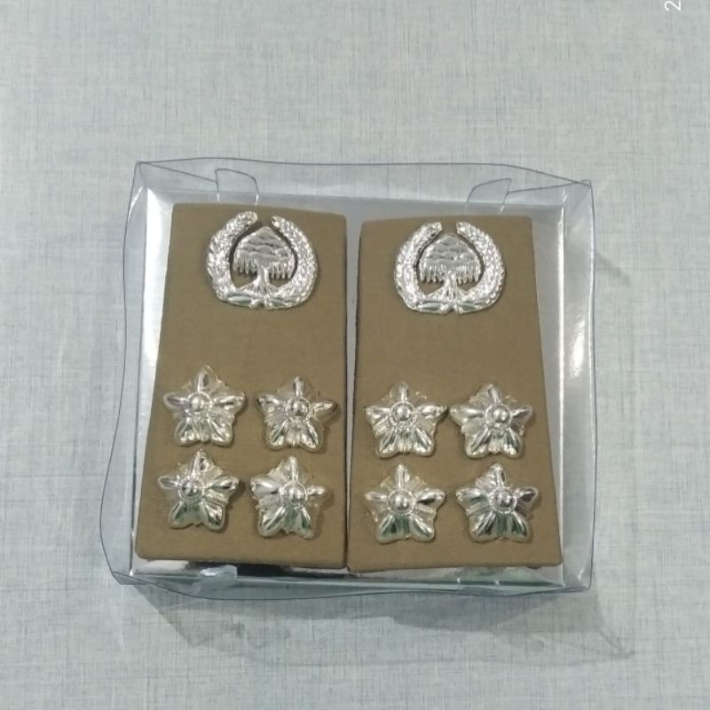 Jual Pangkat PNS Lampung 3A,3B,3C,3D polos melati besar | Shopee Indonesia