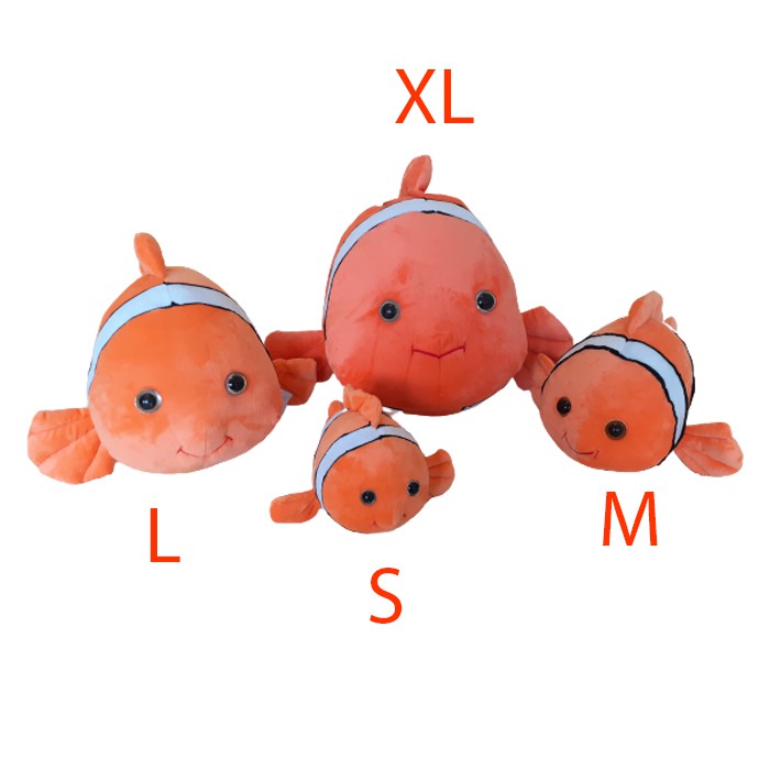 Jual Boneka Nemo, Boneka Ikan Nemo Ukuran L dan XL, Clown Fish | Shopee ...